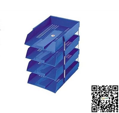 Paper Tray Plastic 4 Tier ( 1 x Set)