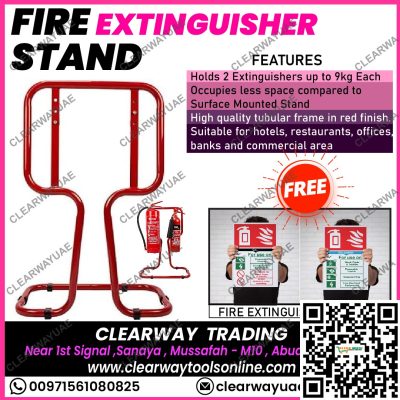 FIRE EXTINGUISHER STAND SUPPLIER IN UAE -CLEARWAY